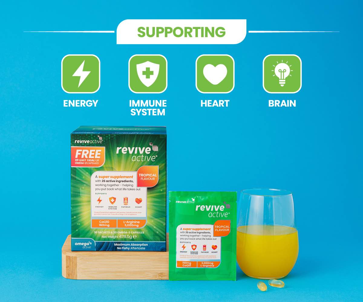 Revive Active Tropical Flavour + FREE 15 Day Trial of Omega Active ...