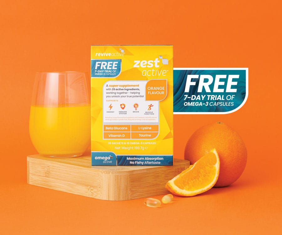 Zest Active + FREE 7 Day Trial of Omega Active – Revive Active UK